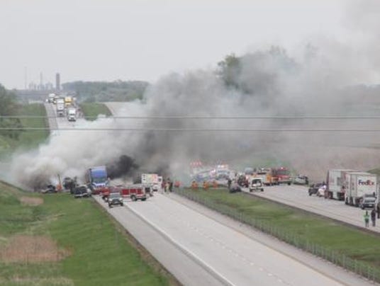 Iowa officials: Up to 30 injured in I-80 crashes Iowa officials: Up to 30 injured in I-80 crashes