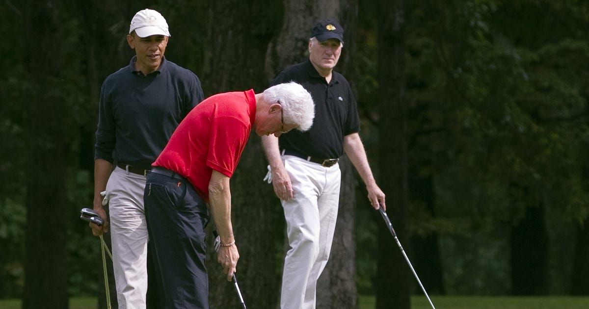 Obama, Bill Clinton hit the links Obama, Bill Clinton hit the links