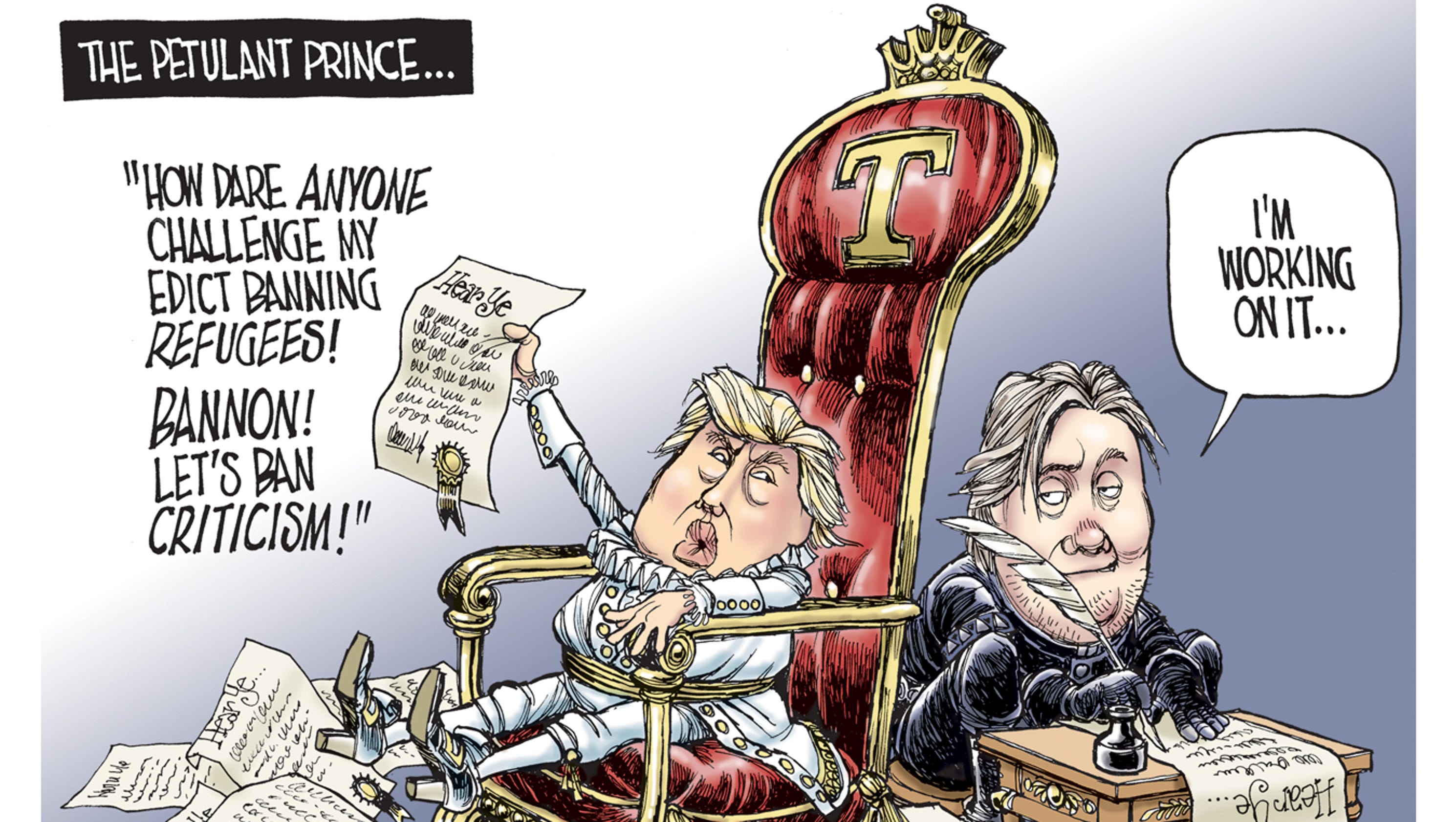 January 2017 Daily Editorial Cartoons