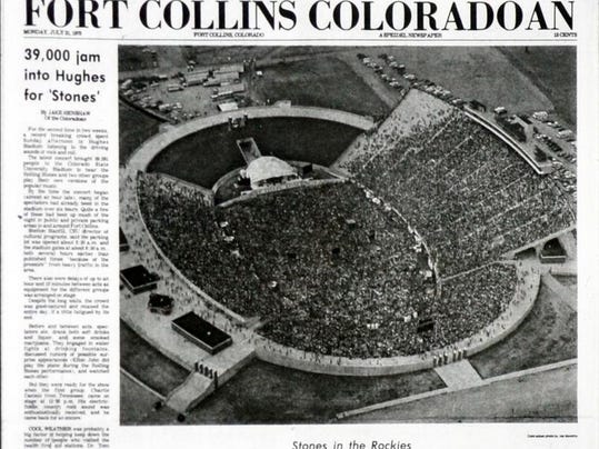Could big concerts return to Hughes? — The Rolling Stones drew nearly 40,000 in 1975, but ...