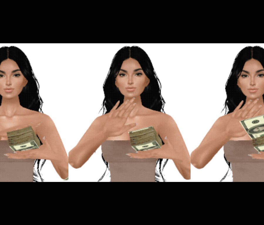kim kardashian gif money