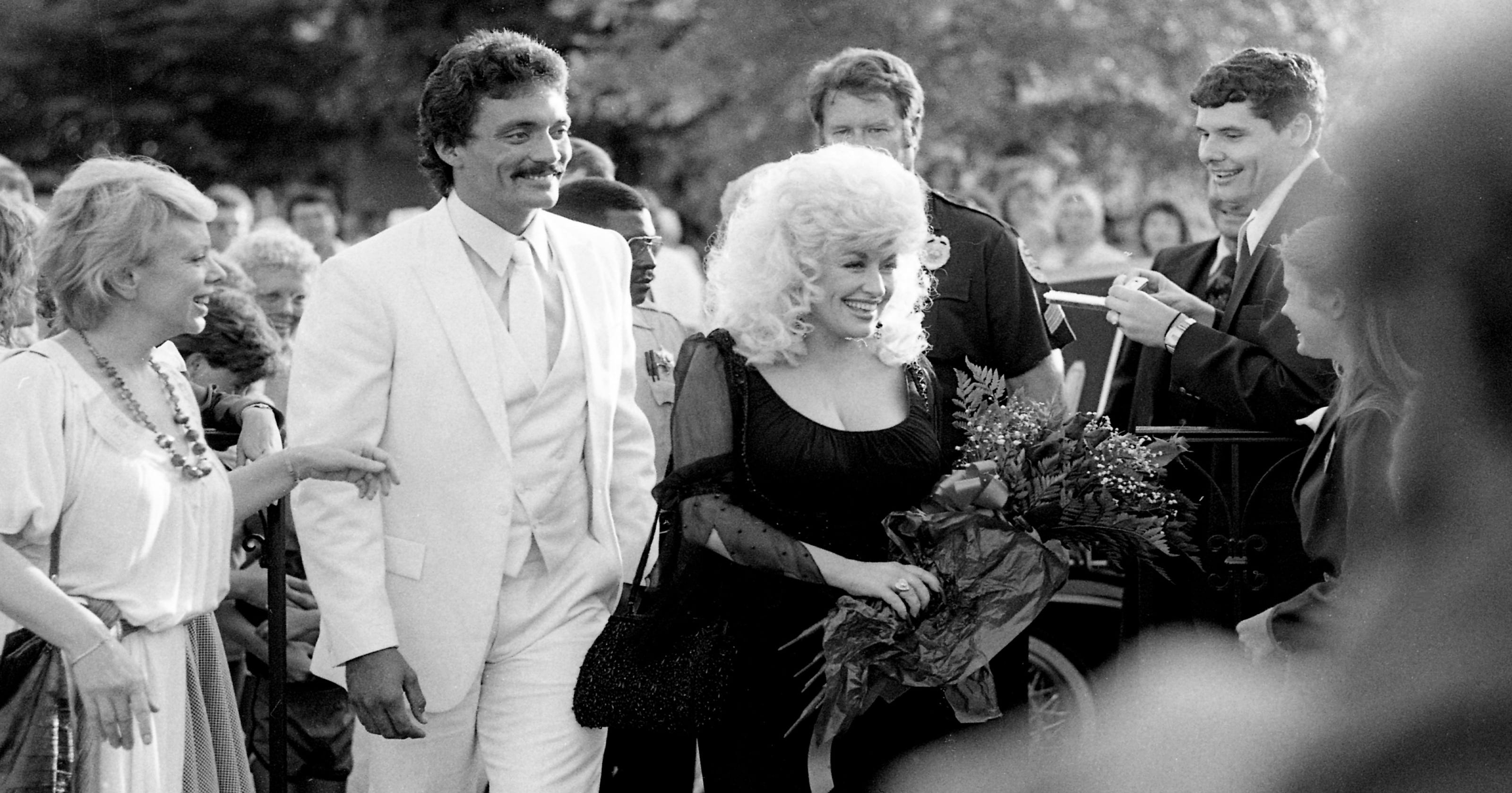 Dolly and Sylvester at Opryland in 1984 for premiere of "Rhinestone"