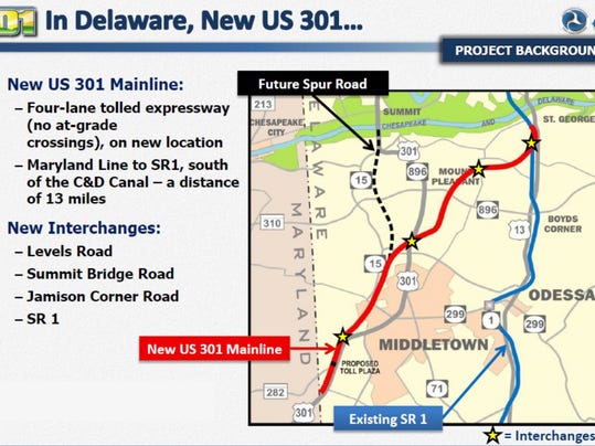 DelDOT hoping for U.S. 301 green light in 2015