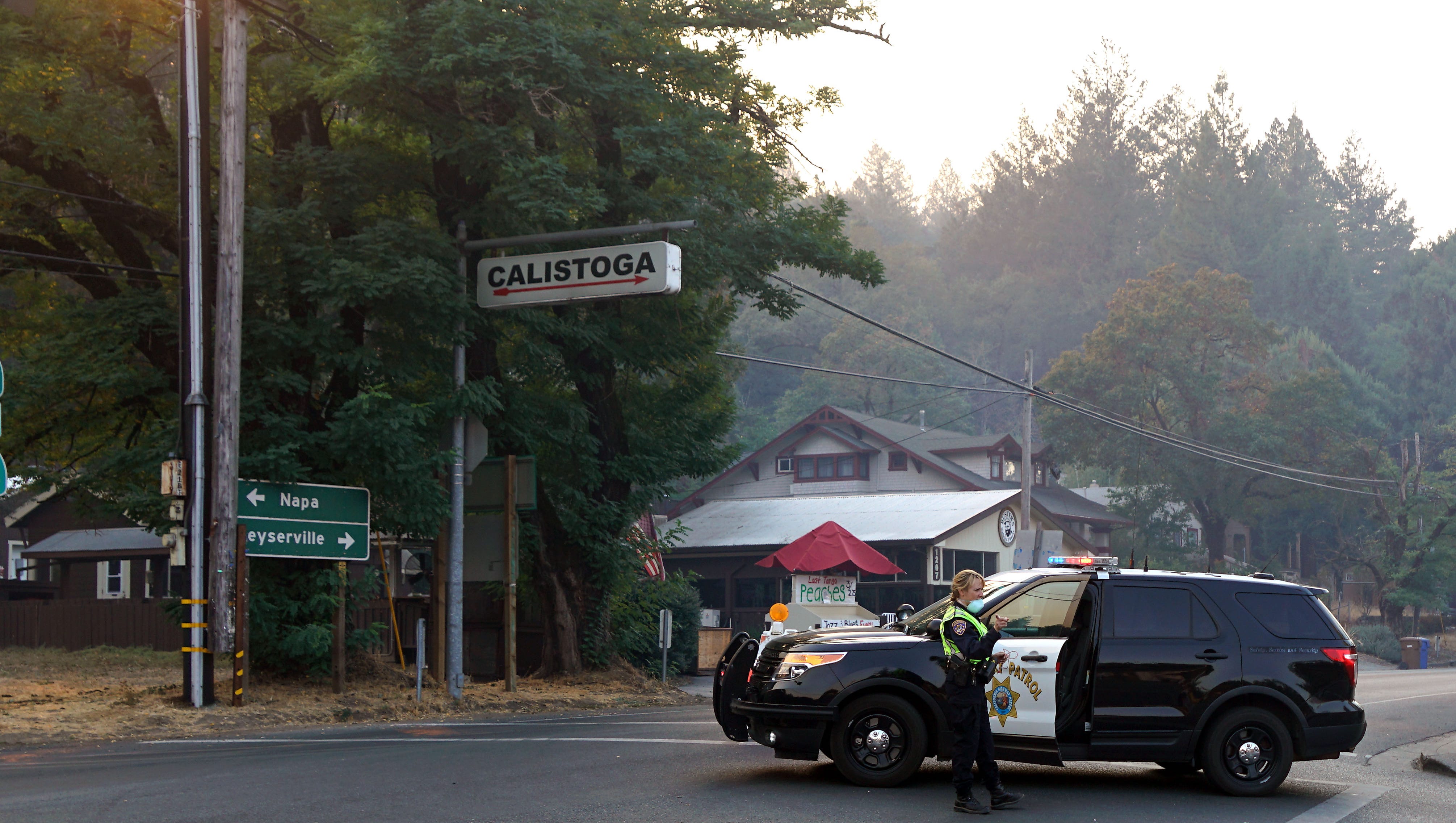 Watch: Napa fire turns Calistoga into ghost town