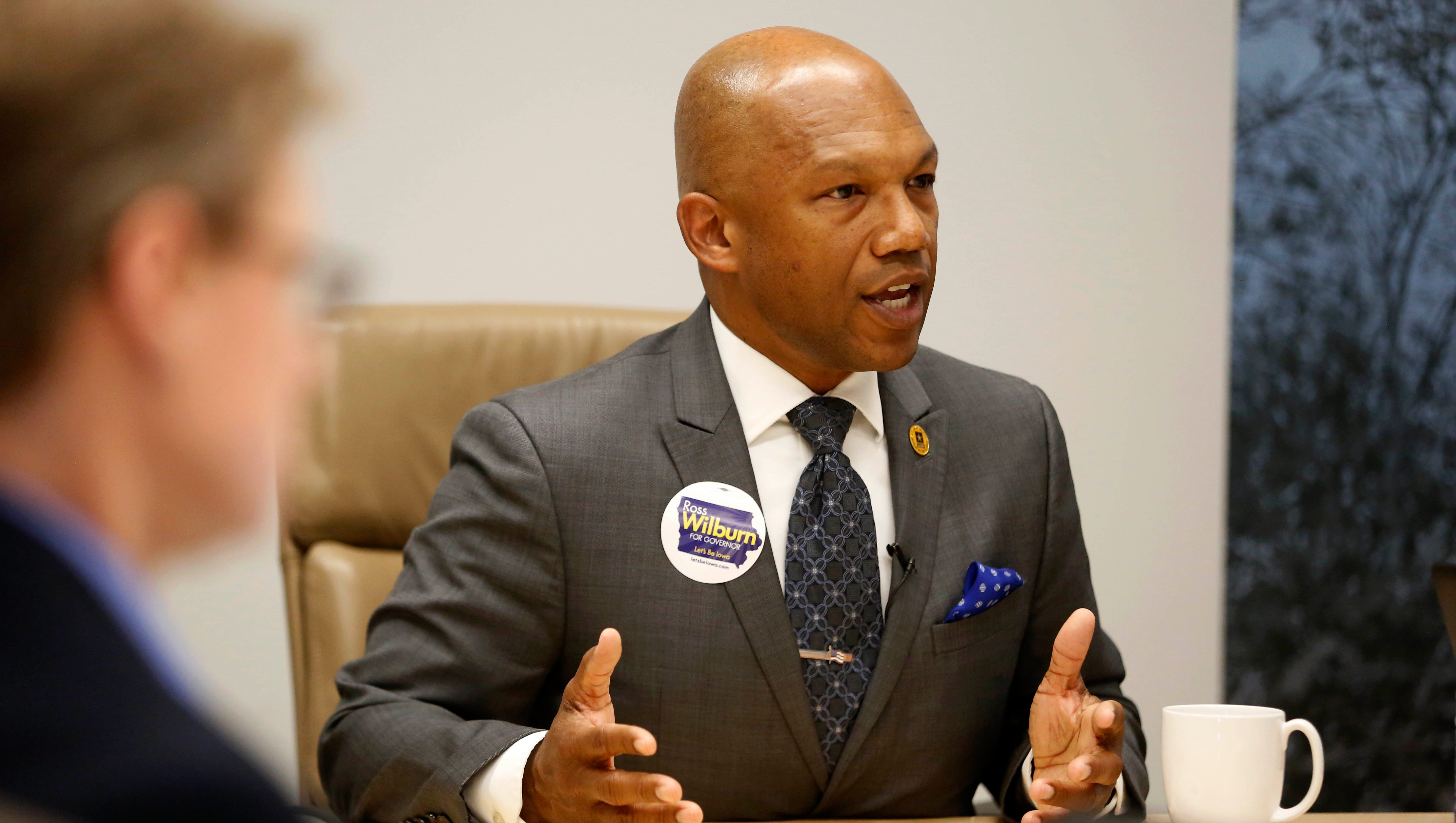 Former Iowa City mayor Ross Wilburn, Democratic candidate for governor