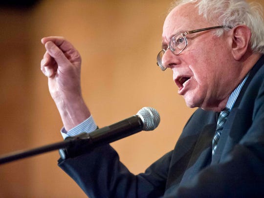 Bernie Sanders plays rock star