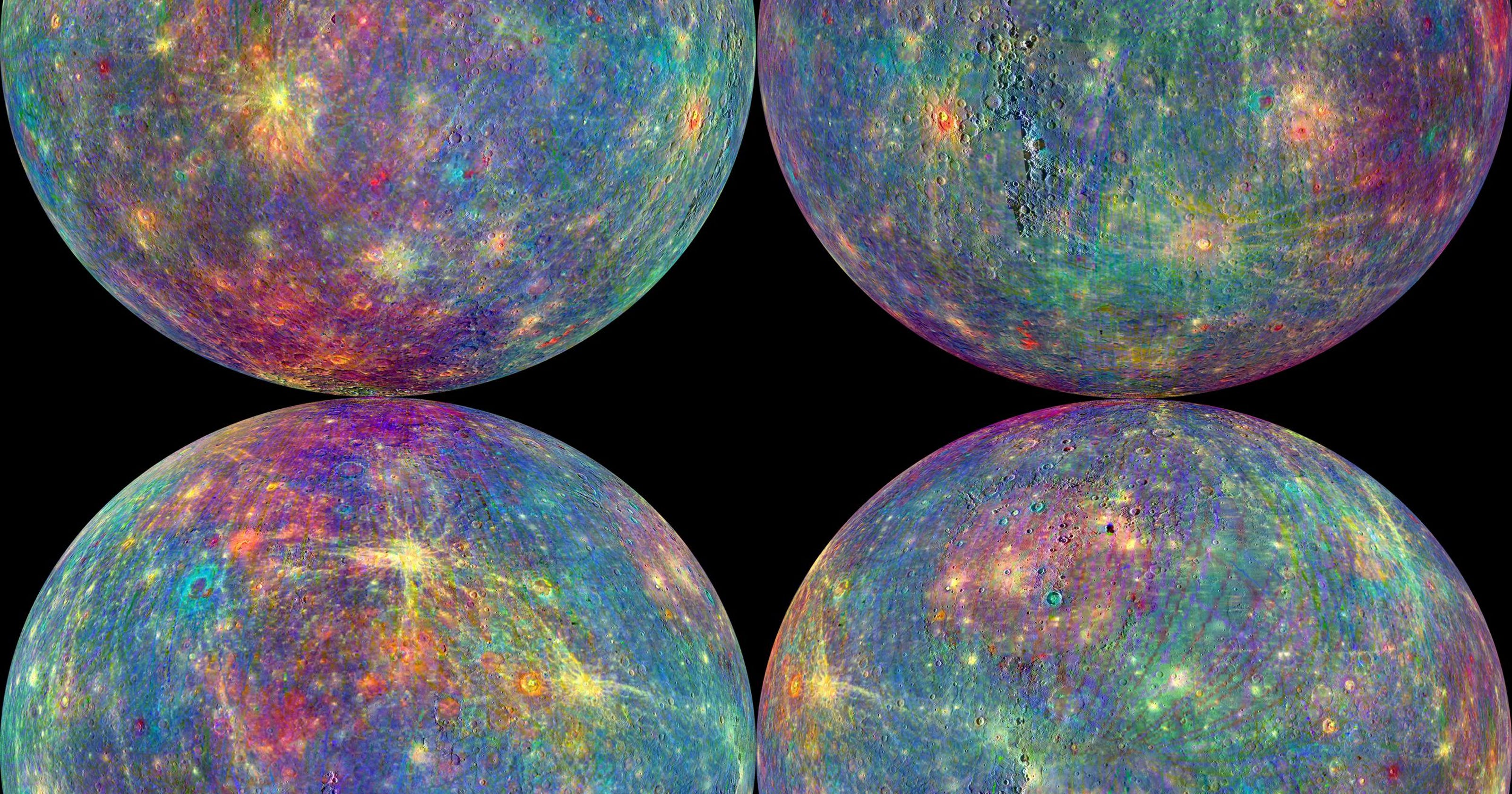 See rainbow-colored images from Mercury
