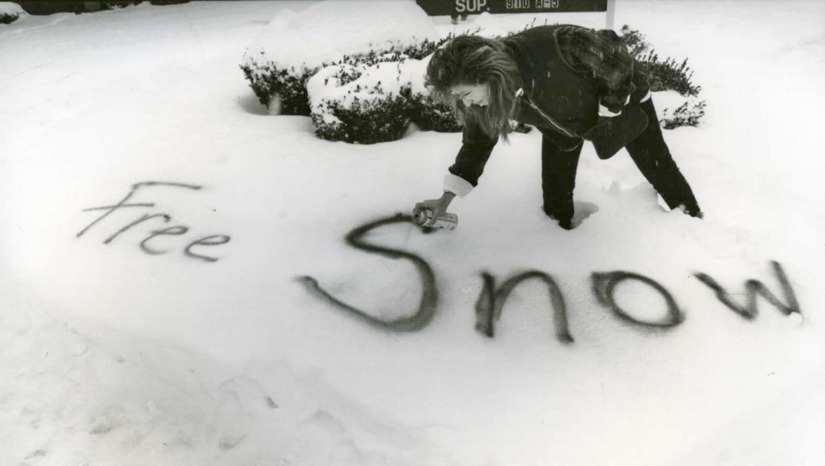 Photos: Vintage photos of North Jersey snow storms from the 1990s