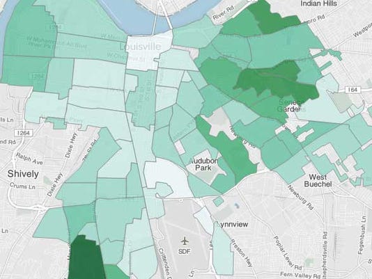 Interactive: Tree canopy / heat map