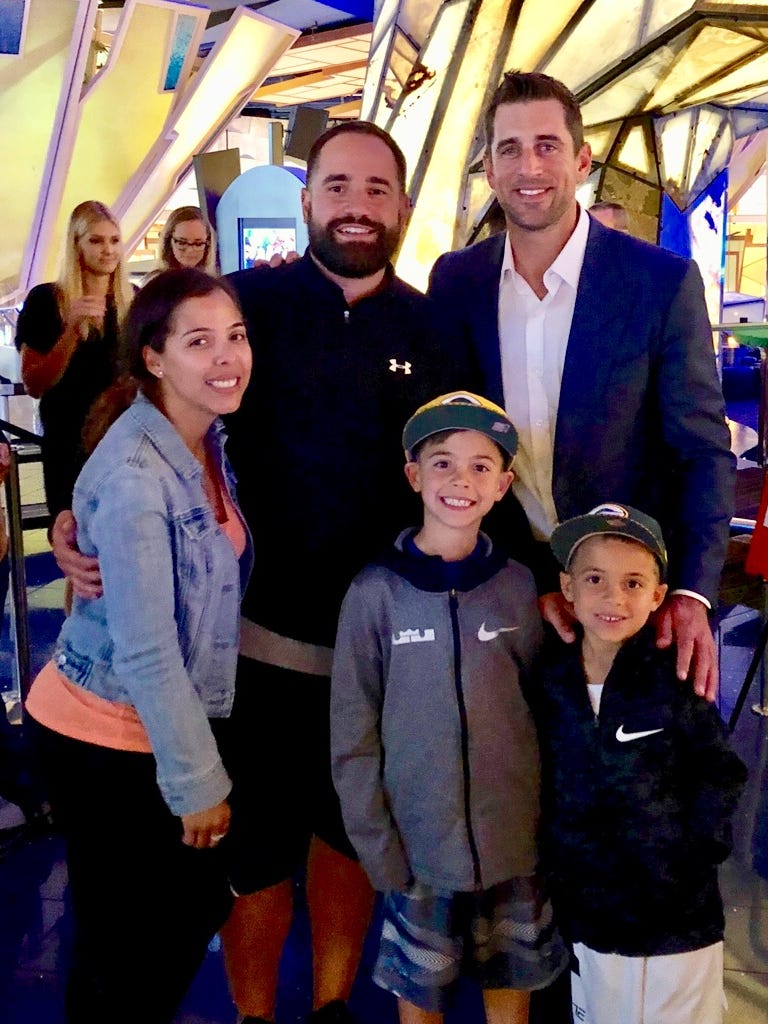 Aaron Rodgers makes the day of 2 Packers fan brothers from Connecticut