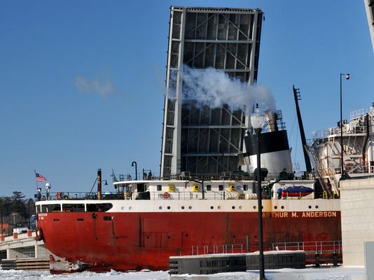 Arthur M. Anderson makes it into town