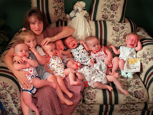 19 on the 19th: Iowa's famed septuplets celebrate golden birthday