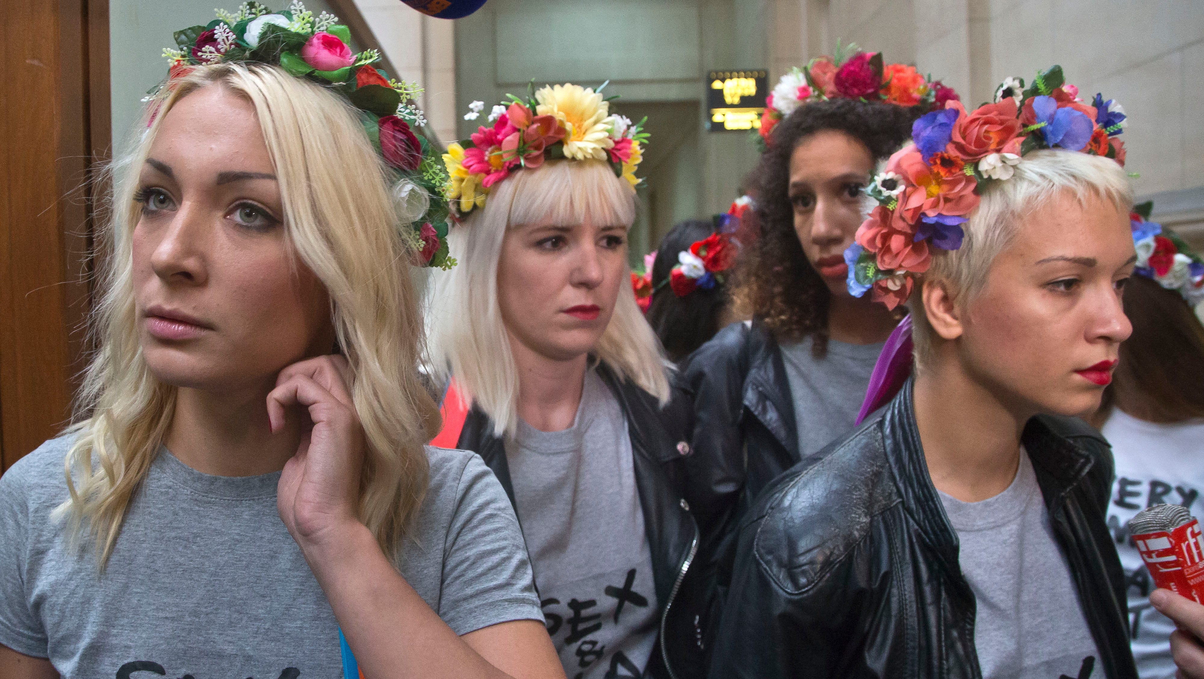 Topless activists on trial over Notre Dame protest