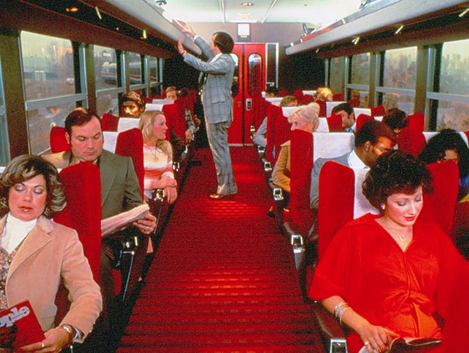What riding Amtrak was like in the 1970s