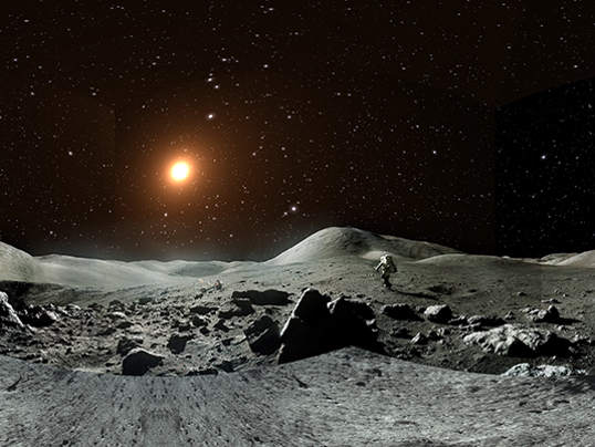 Thanks, NASA! We made a virtual reality moon walk with your awesome pics