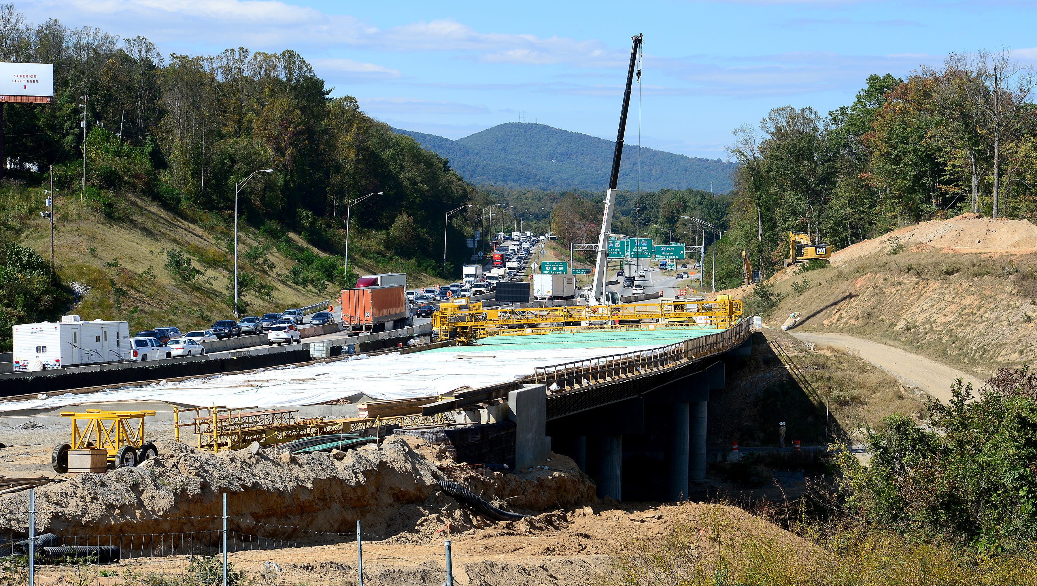 Long-delayed I-26 bridge project nears completion