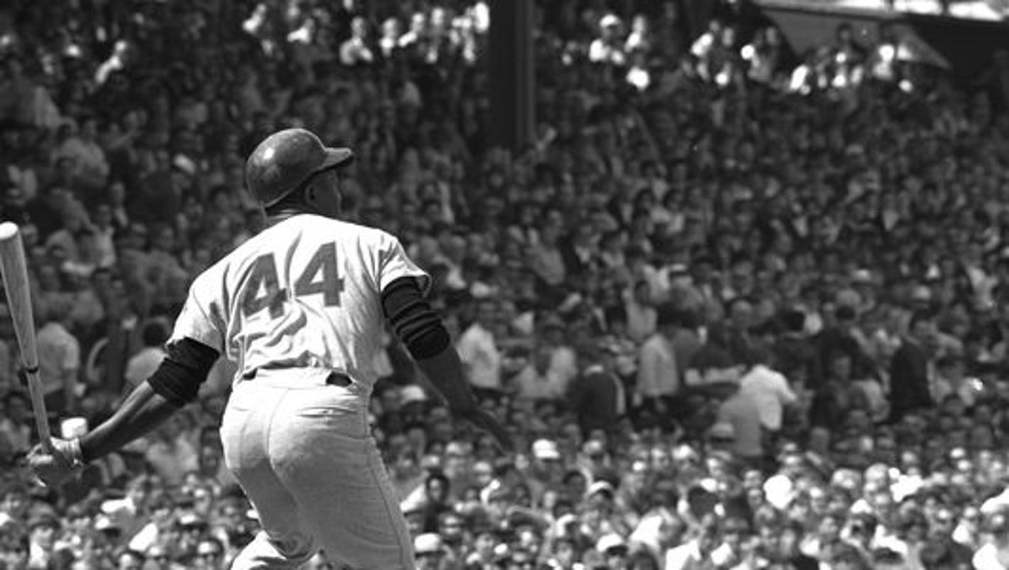 Hank Aaron reached 3,000 career hits 45 years ago Sunday