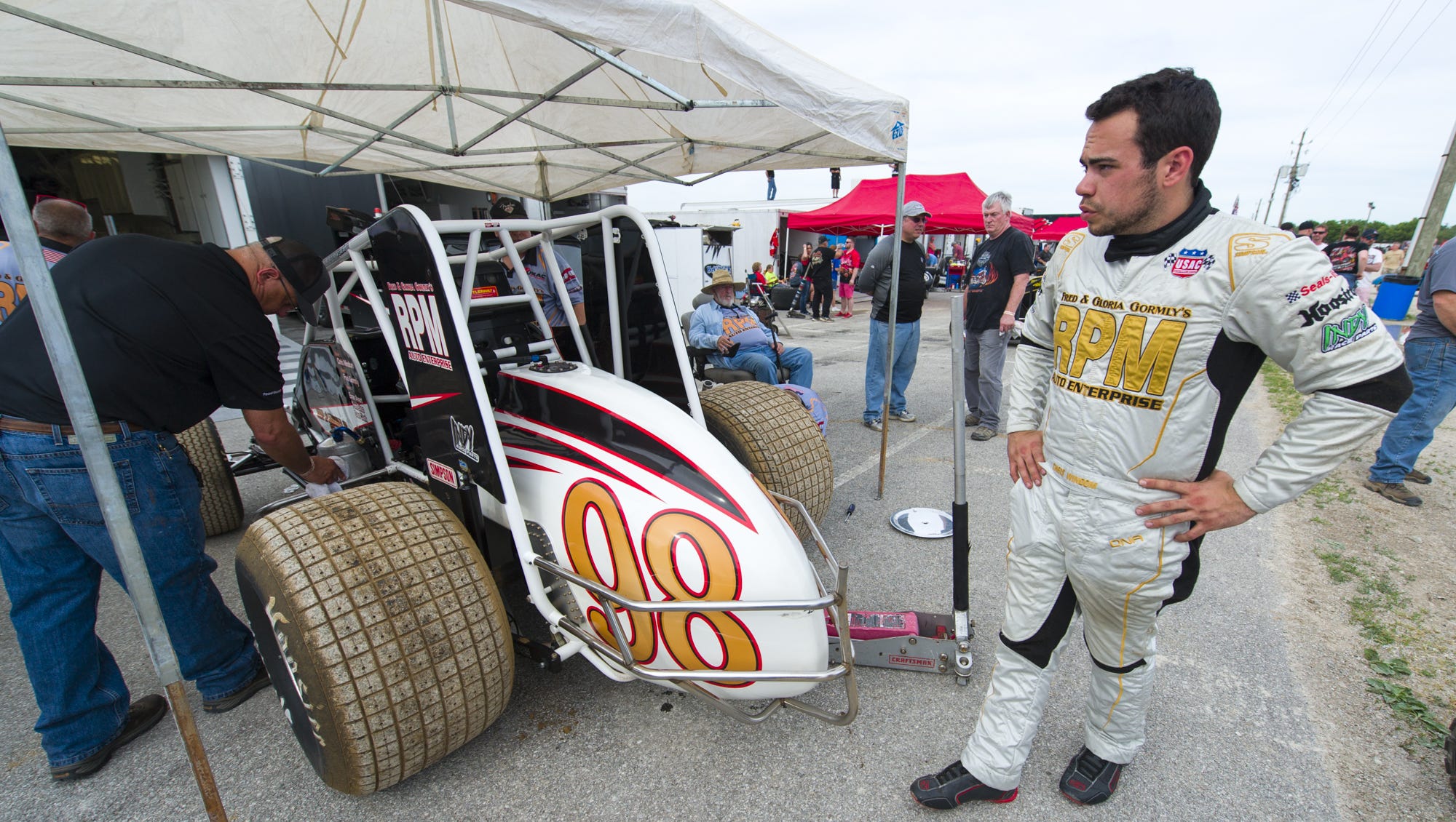 Canton native Chris Windom completes career USAC Triple Crown in 2020