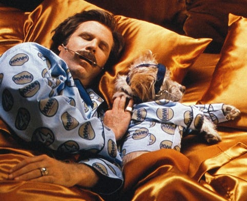 'Anchorman' Ron Burgundy (Will Ferrell) pitches Dodge