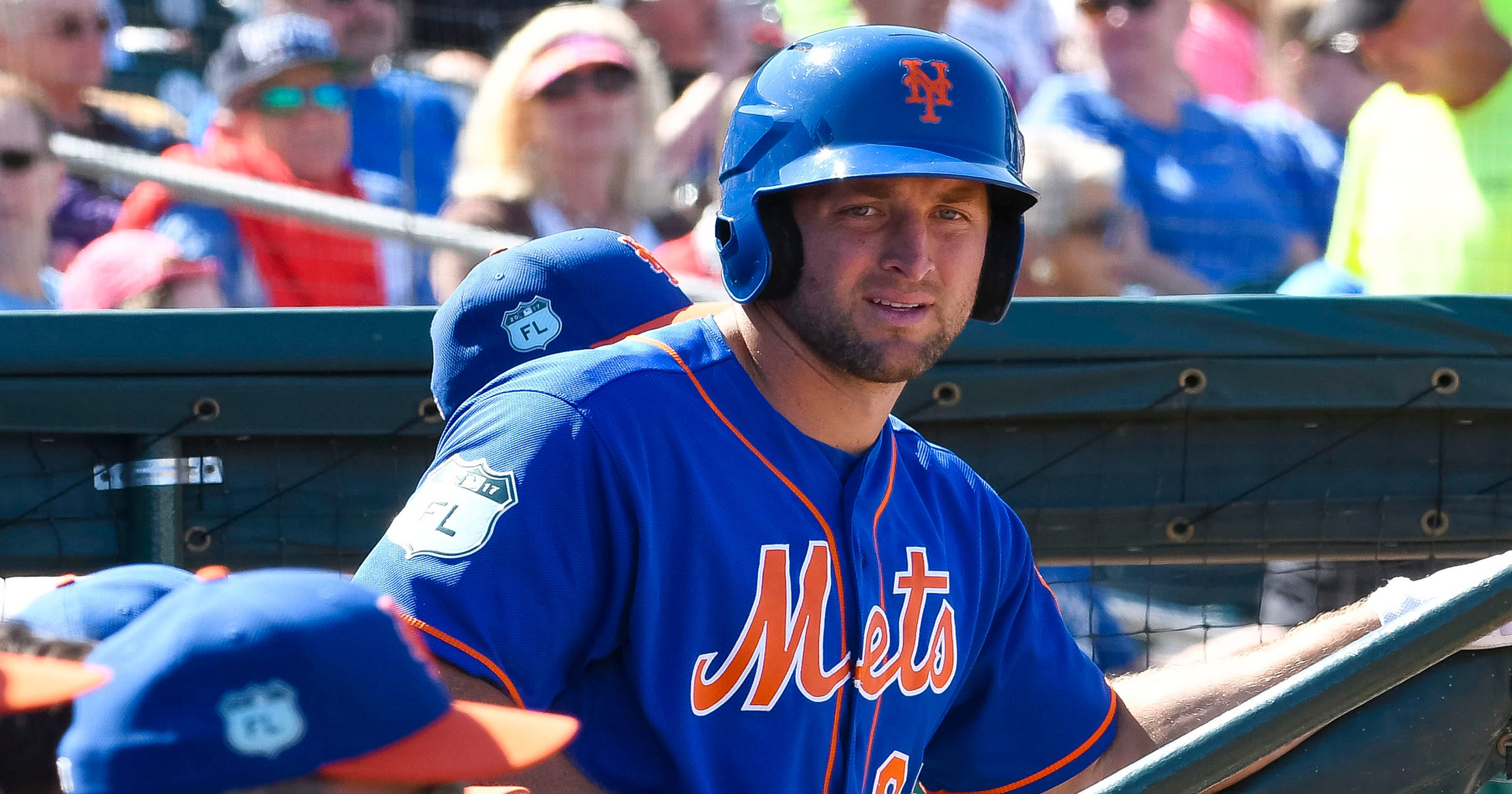 Tim Tebow records hit as Mets use him in major league game again