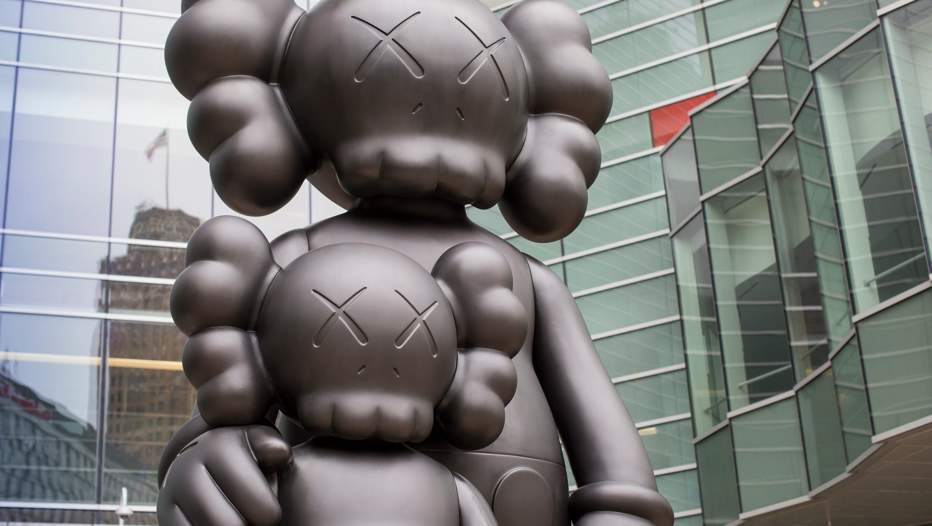 New Kaws sculpture in Campus Martius is target of vandalism