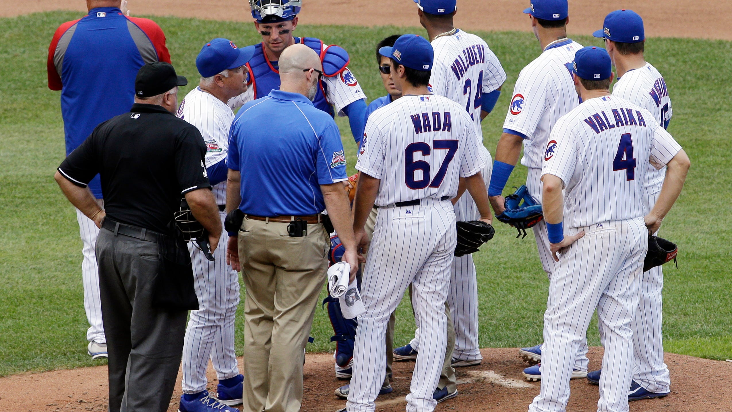 Pirates-Cubs game suspended by rain in 7th inning