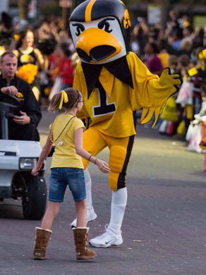 Iowa professor: Herky the Hawk ought to smile more