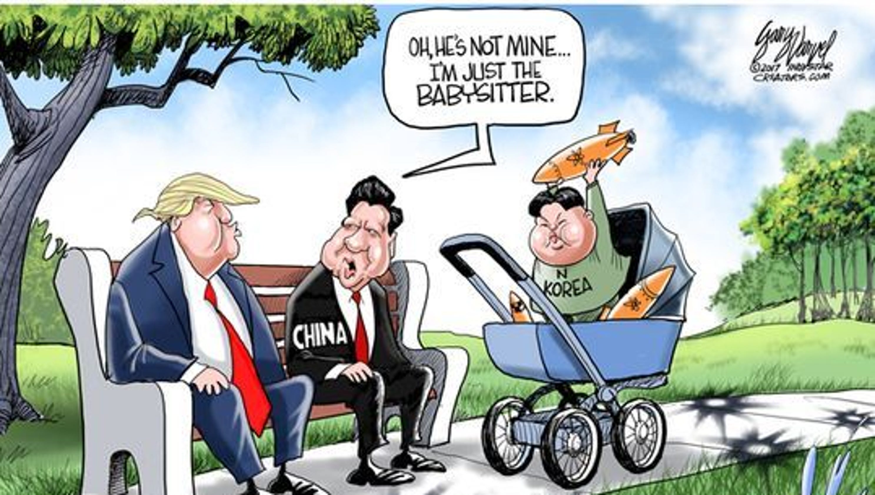 Editorial cartoons on foreign policy