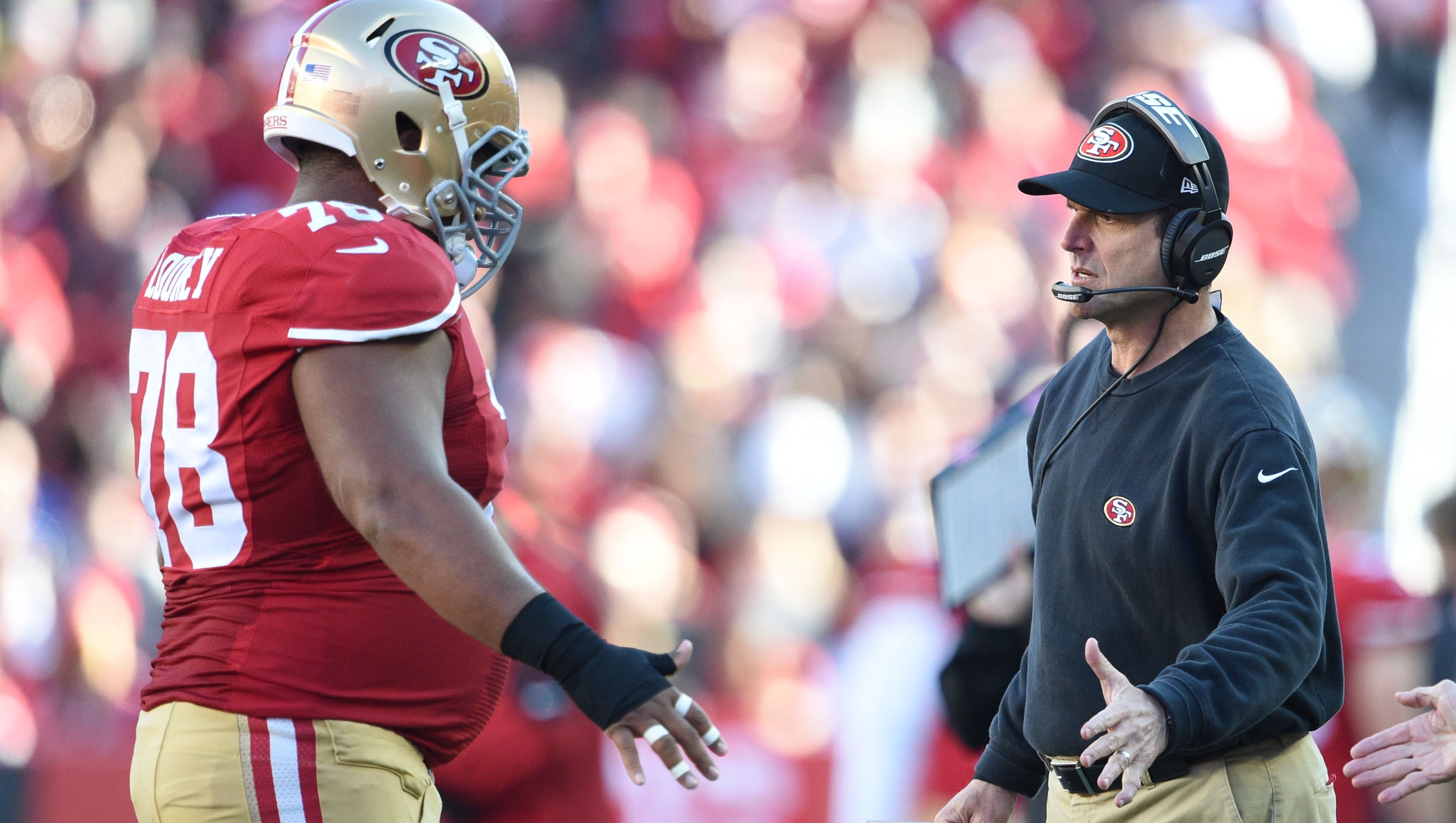 49ers win in Jim Harbaugh's final game