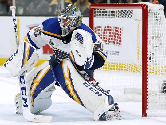 Blues rookie goalie Jordan Binnington bounces back