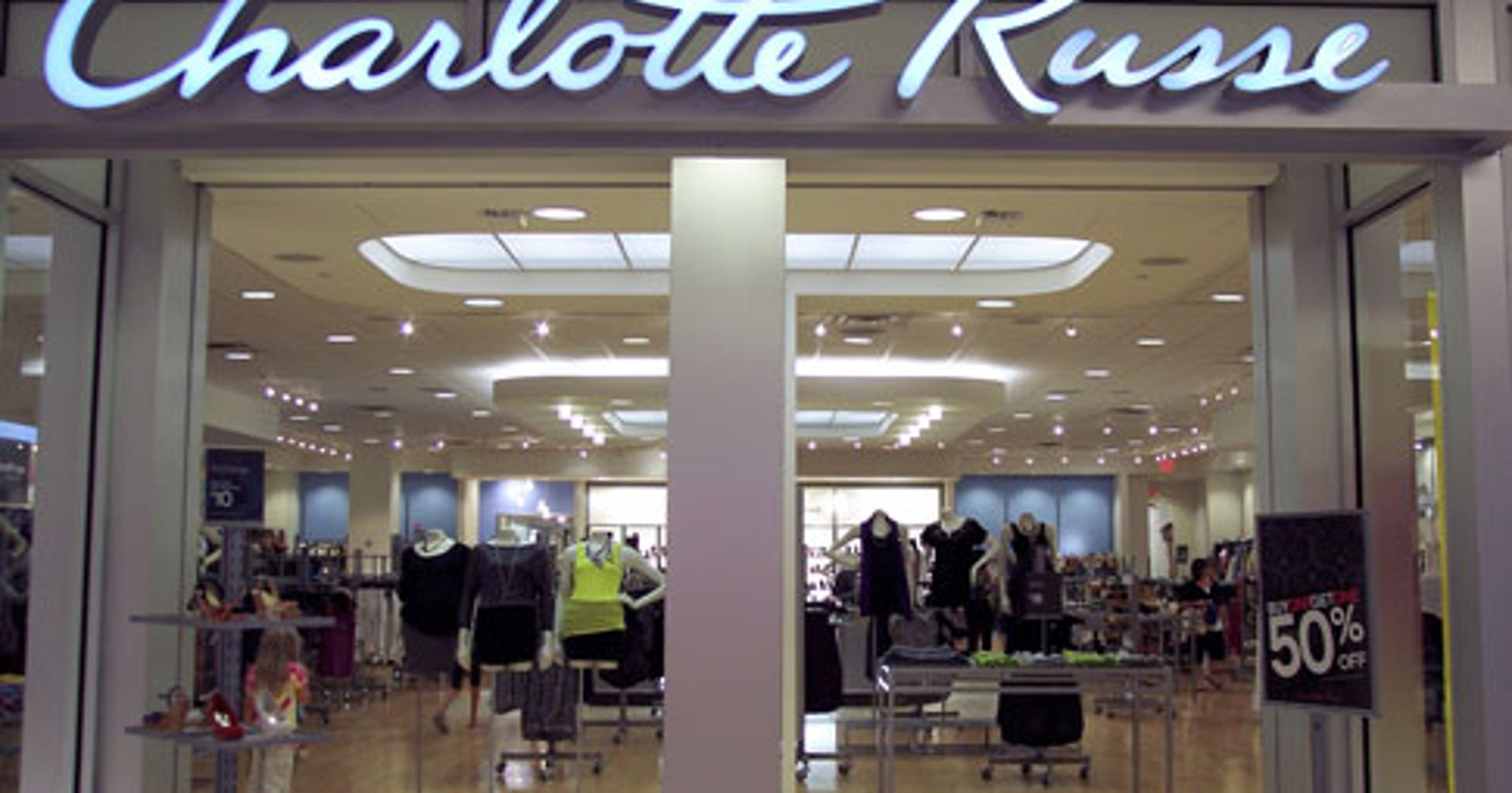 Charlotte Russe to close 2 stores in the region