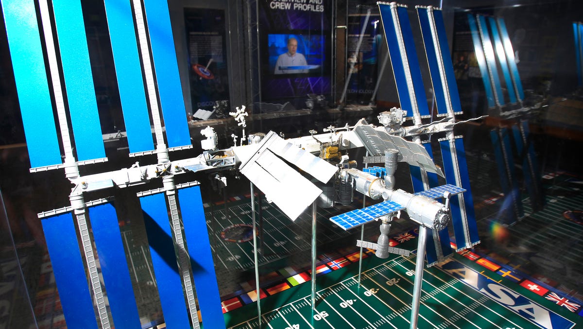 Space station exhibit at Indiana State Museum