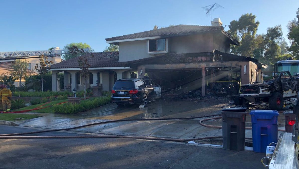 Scenes from the Simi Valley house fire