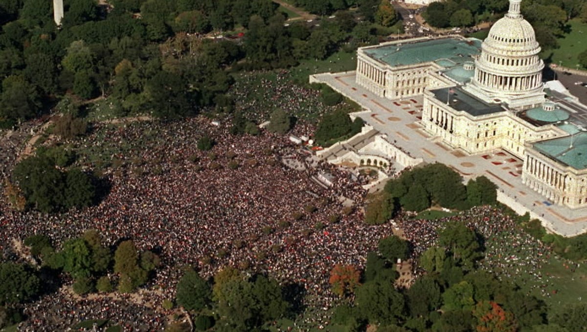 Images of the Million Man March, 20 years later