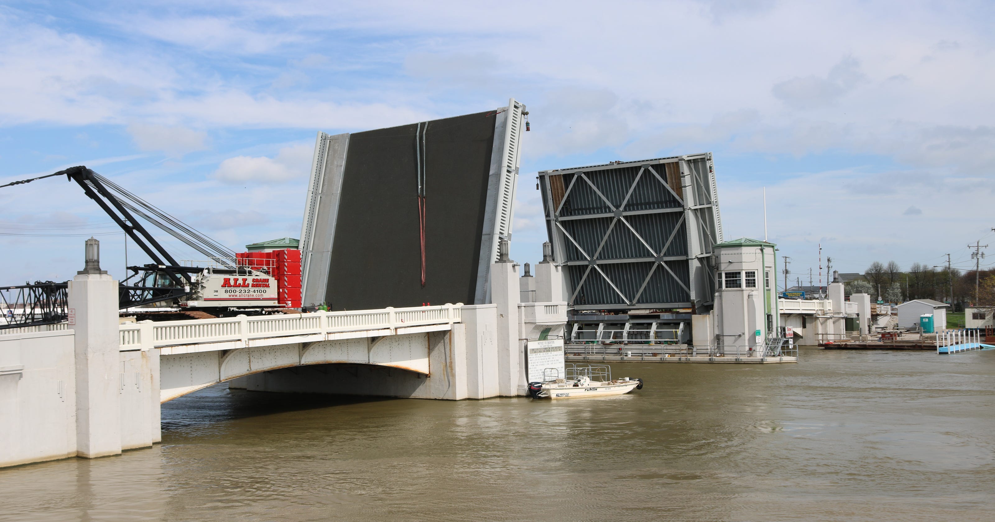 Reopening of lift bridge rescheduled for the weekend prior to July 4.