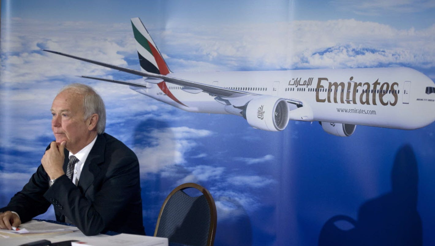 'Outrageous': Emirates CEO says airline isn't subsidized