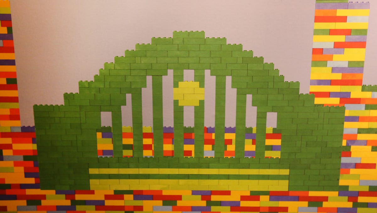 Legos transform Cincinnati Museum Center