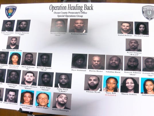 NJ drug bust: Who was charged in Operation Heading Back?
