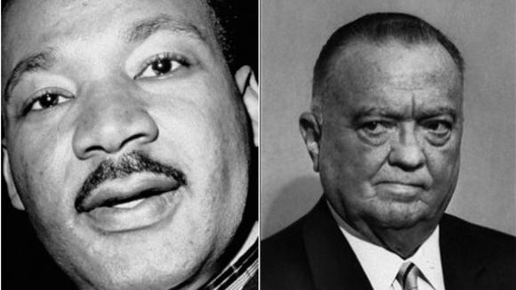 History: J. Edgar Hoover & MLK spar