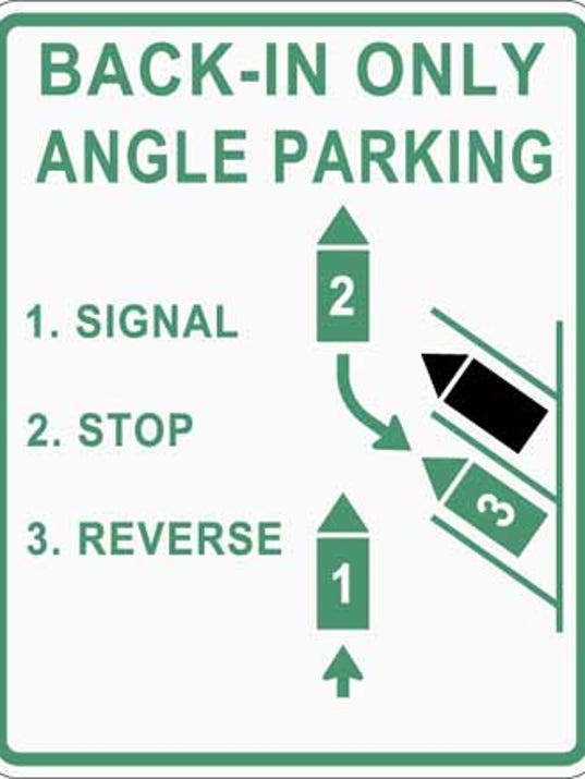 Neenah tests reverse angle parking by YMCA