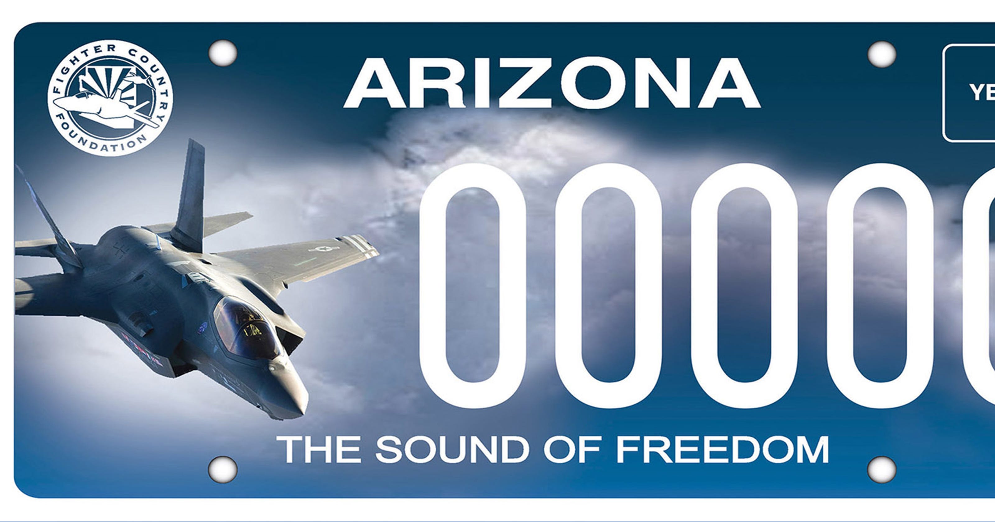 Luke Air Force Base specialty Arizona license plates now available