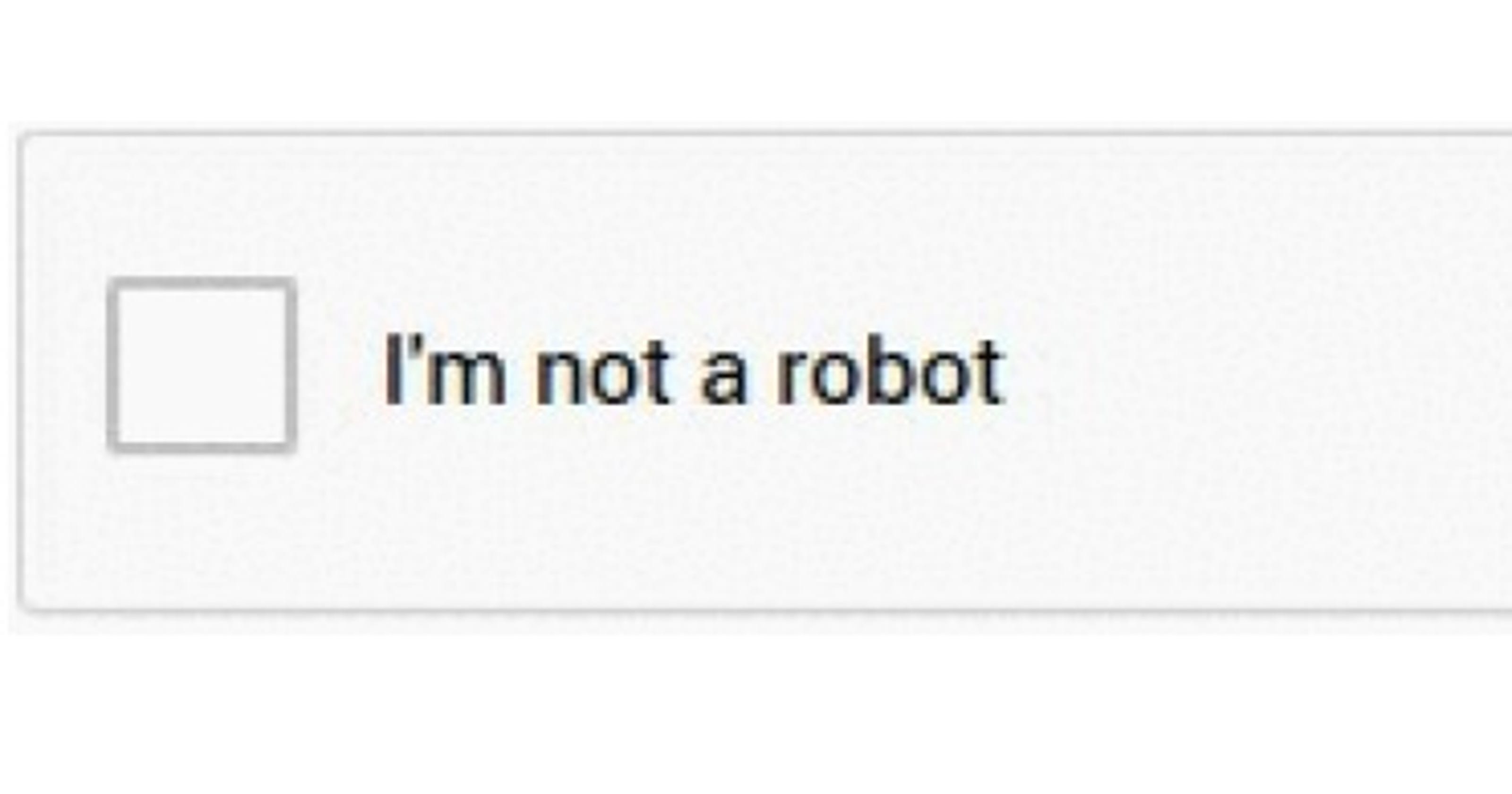 Just tell Google you're not a robot