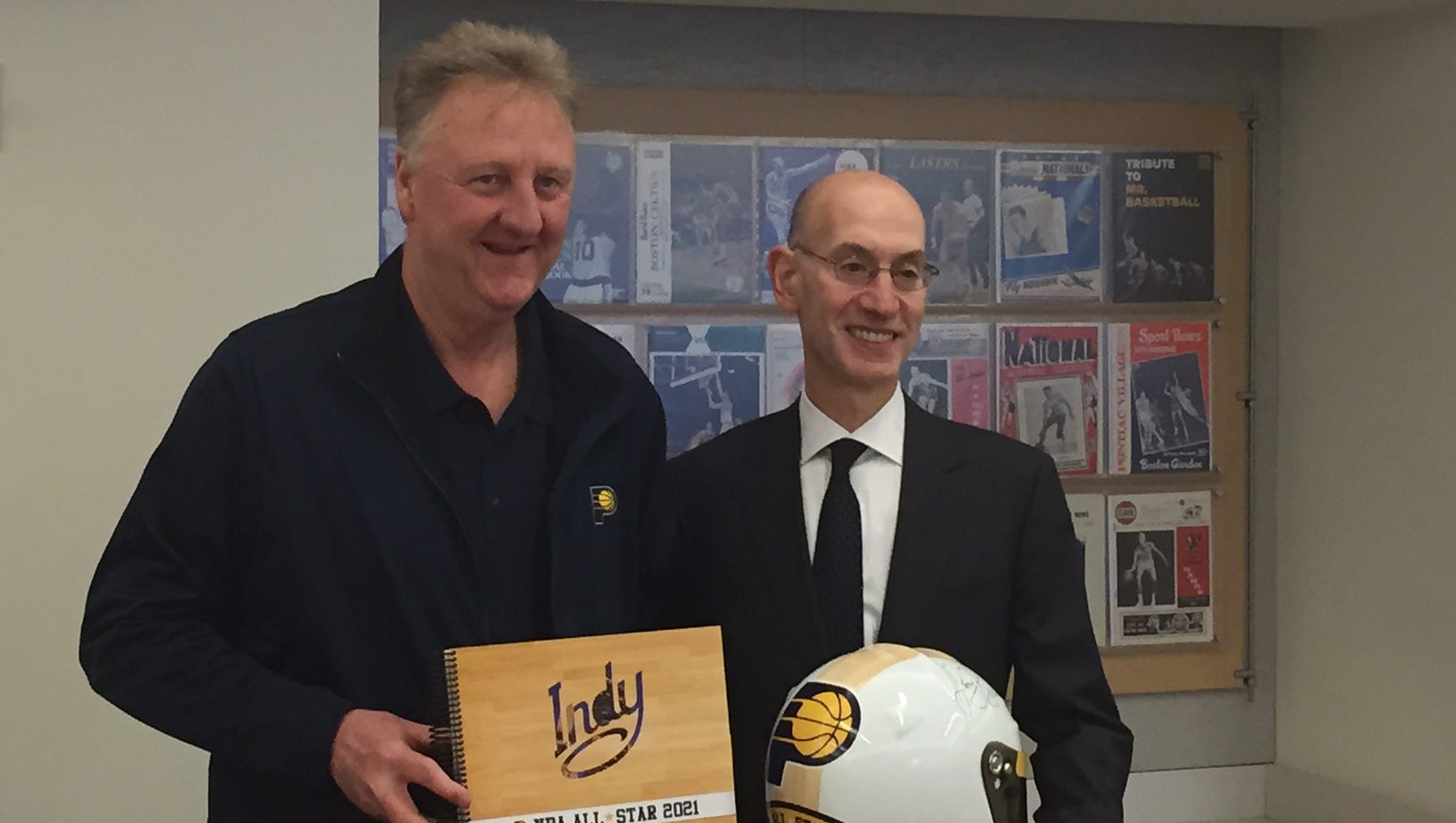 Pacers' Larry Bird delivers 2021 All-Star bid in Indy car