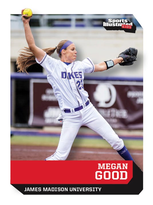 JMU softball star Megan Good's Sports Illustrated trading card a keeper
