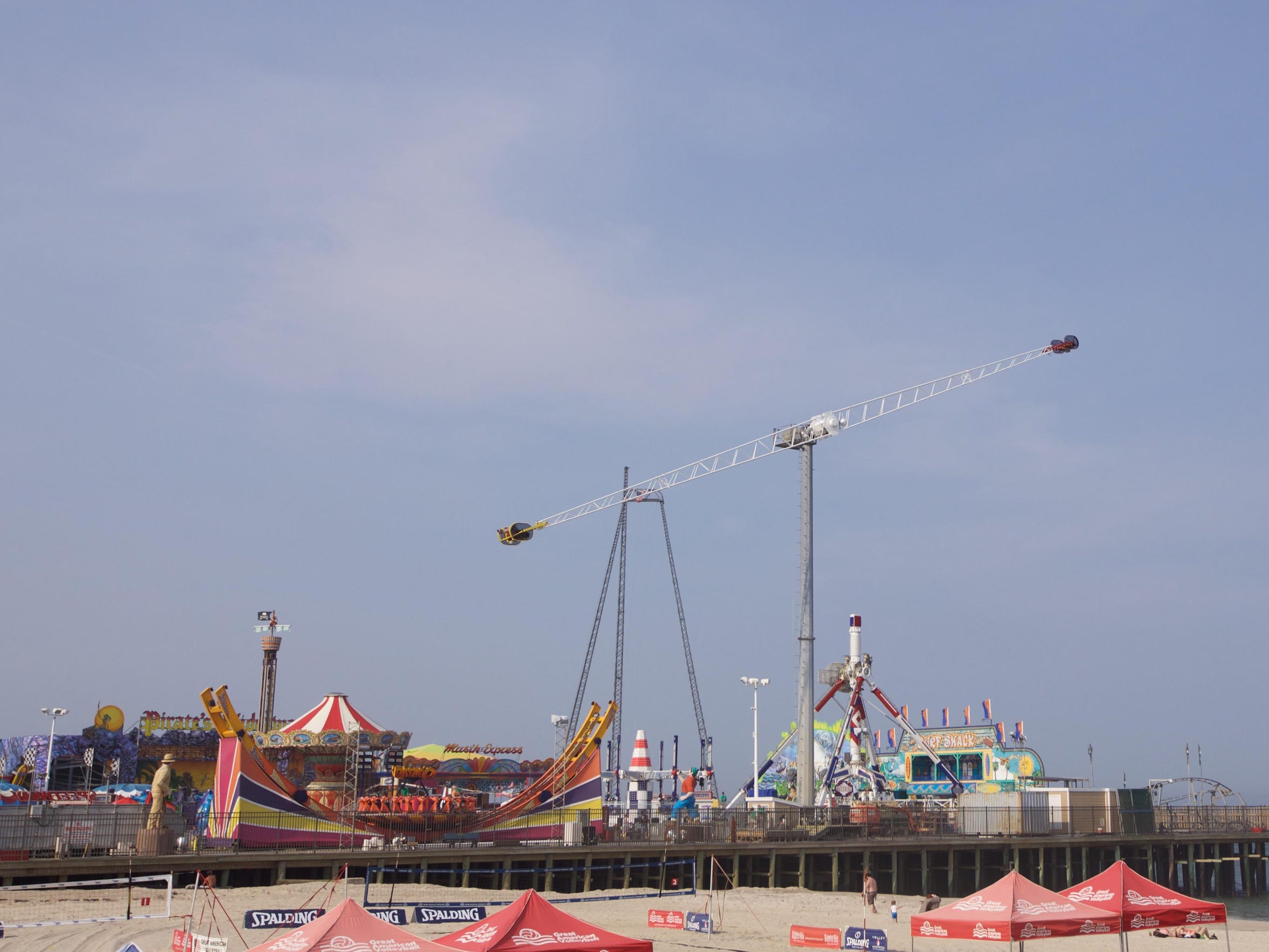 Day and night in Seaside Heights
