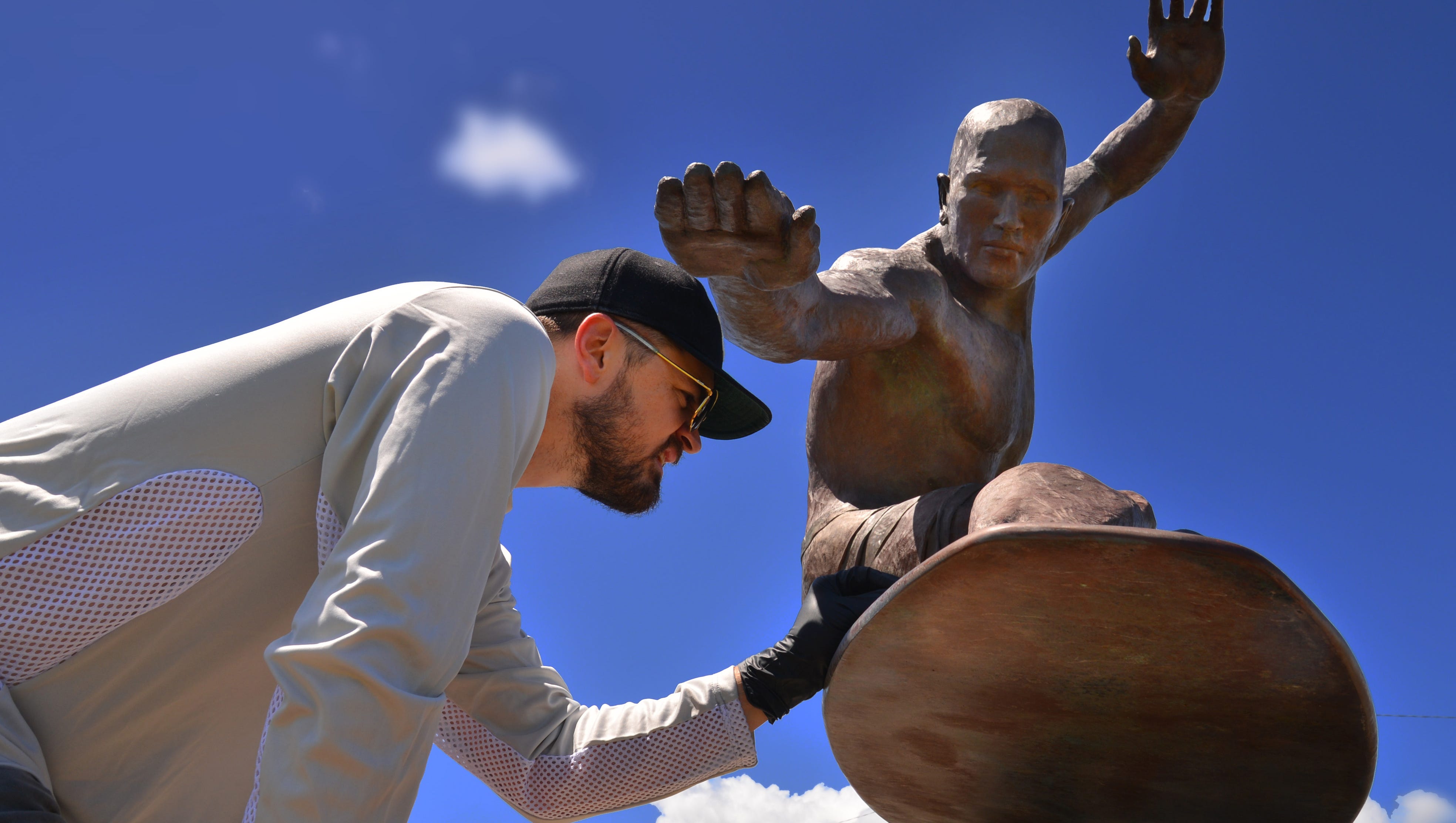 Kelly Slater statue getting a facelift in Cocoa Beach
