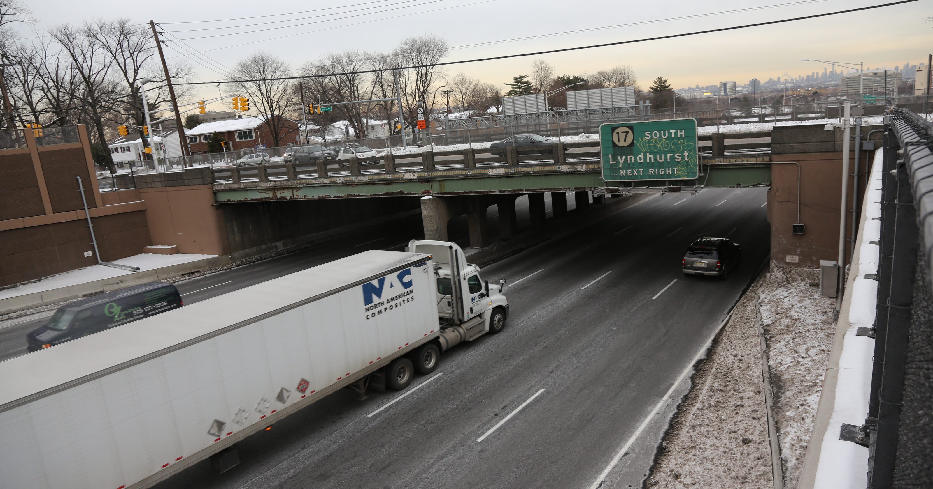 Construction to close lanes of NJ Route 3, plus Ridge Road overpass