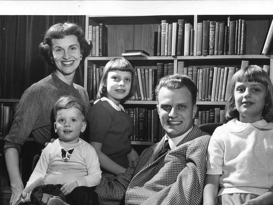 Billy Graham: Billy, Ruth and their children