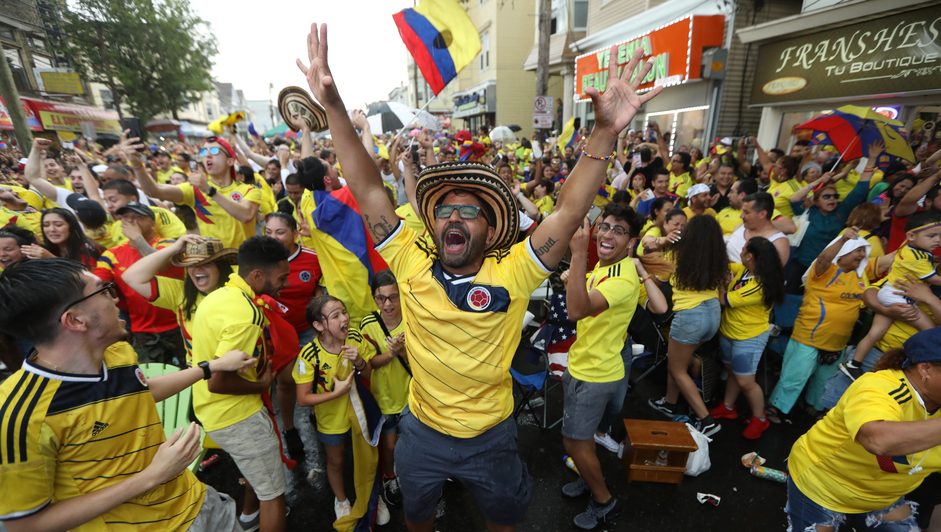 Colombian soccer fans in Paterson