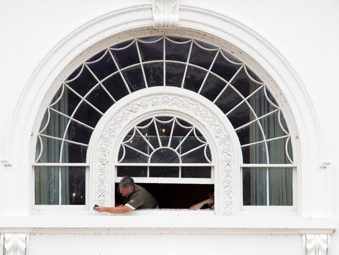 Renovations underway inside the West Wing at The White House